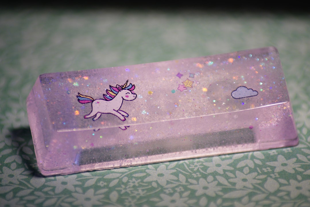 Right Shift | Cute Unicorn Keycap | Artisan Key Cap for Mechanical ...