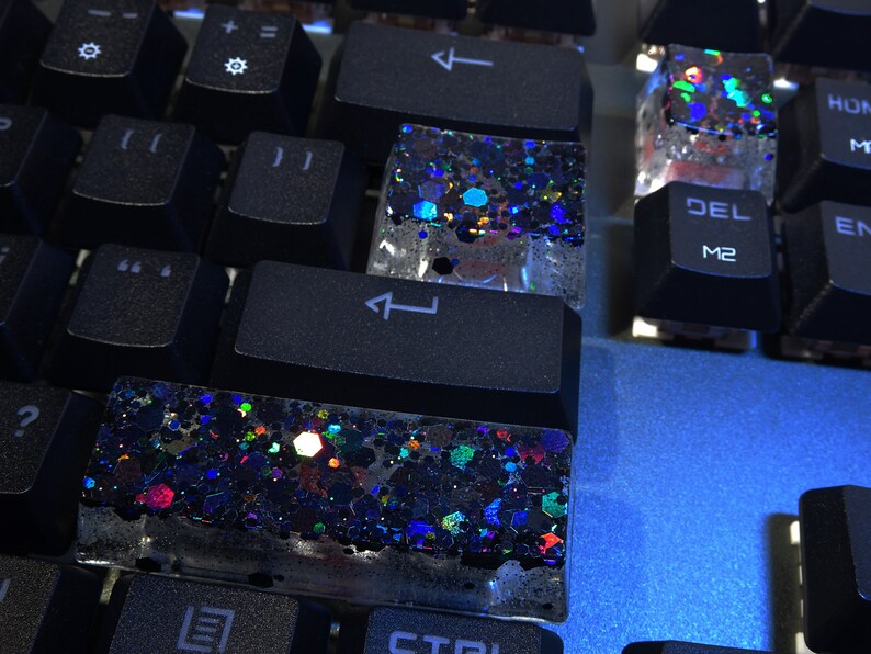 Goth Keycap Black Rainbow Artisan Dark Key Caps OEM - Etsy