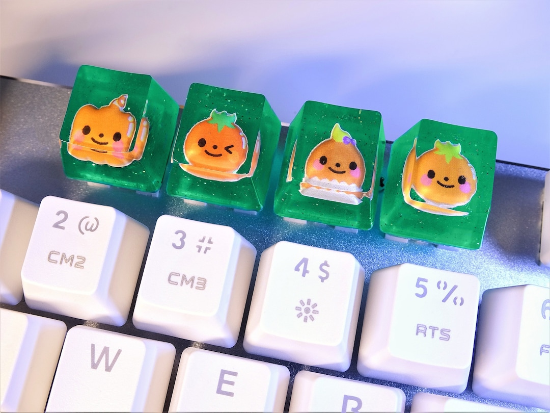 Cute Escape Keycaps | Resin Keycap Set - Etsy