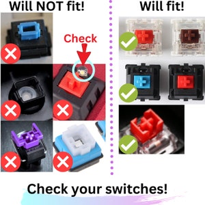 WASD Keycap Set | 4 Artisan Key Caps With Amethyst and Real Flowers - Etsy