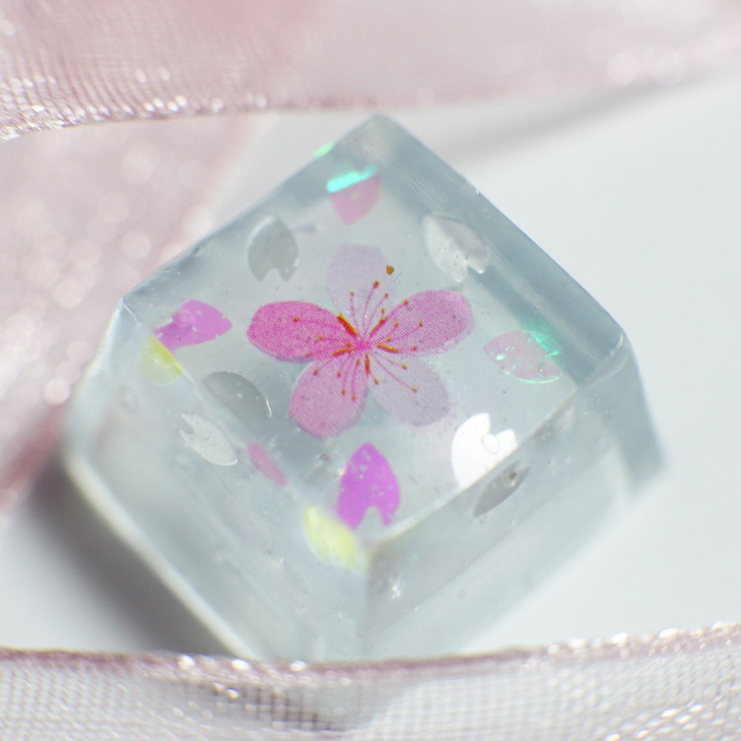 Sakura Keycaps | Artisan Japanese Key Caps | Cherry MX - Etsy