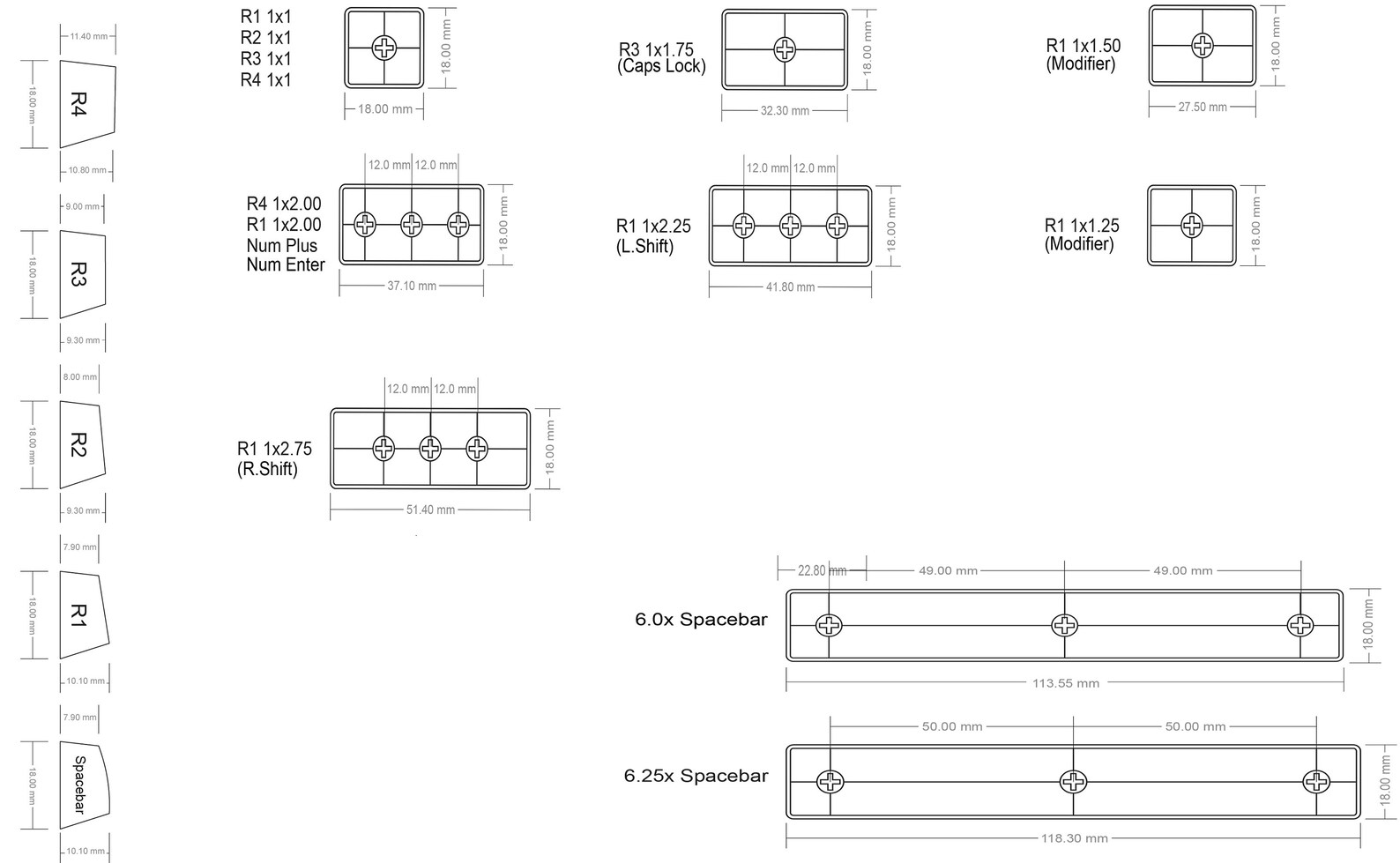 Cute Hamster Green Keycap Set Anime Keycaps R4 - Etsy