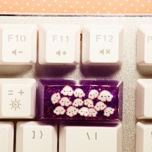 Backspace | Enter Keycap | Cute Cloud Keycaps | Artisan Key Cap for ...