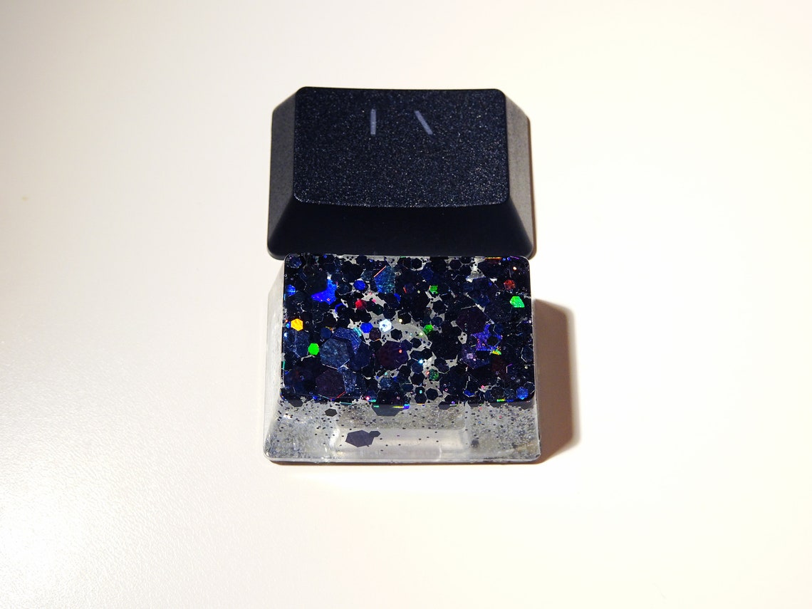 Goth Keycap Black Rainbow Artisan Dark Key Caps OEM | Etsy