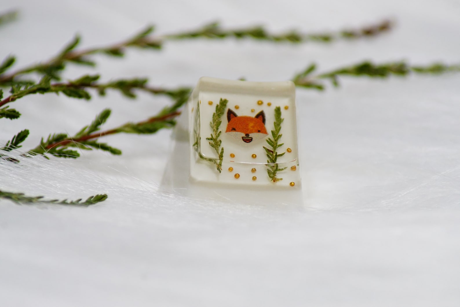 Fox Keycaps, Cute Key Caps, Artisan Keycap, OEM for Cherry MX, Gateron ...
