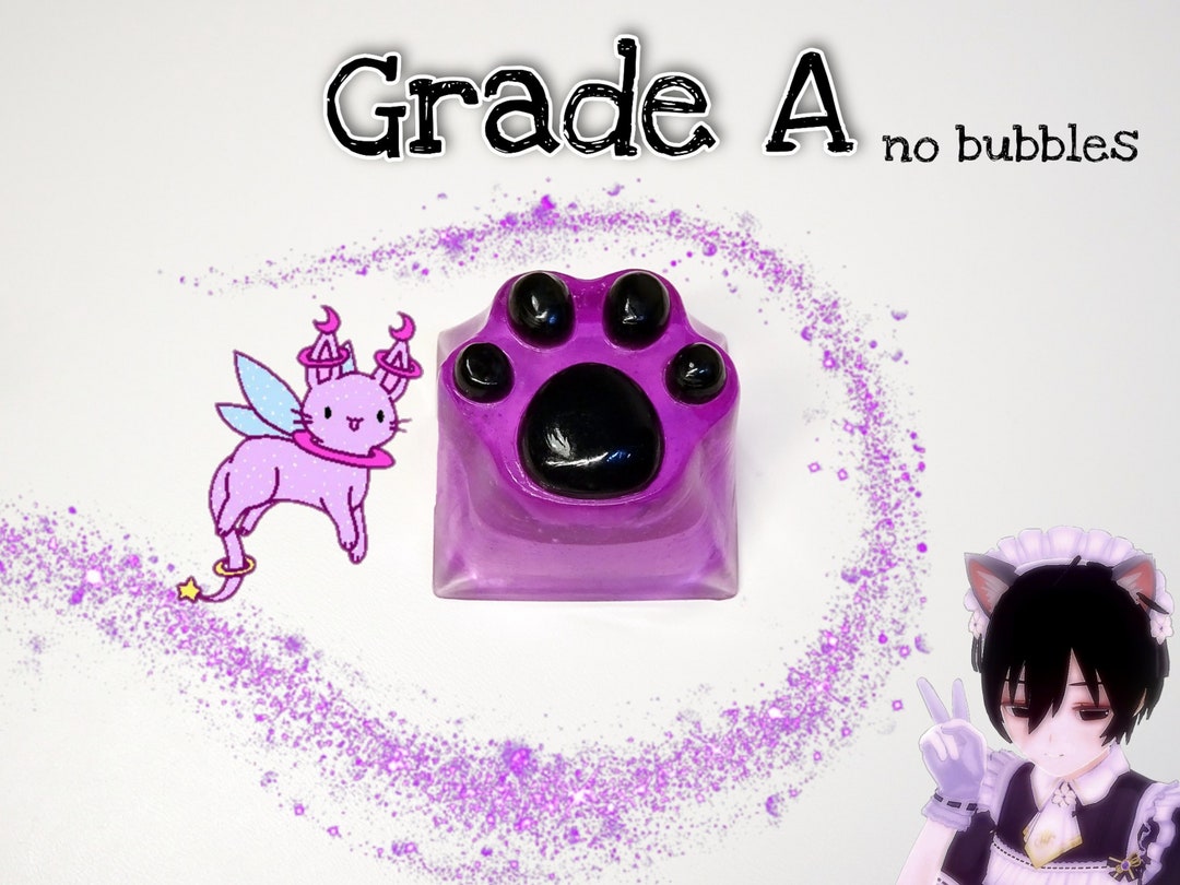 Cat Paw Keycap | Pastel Goth | Artisan | OEM CHERRY MX - Etsy