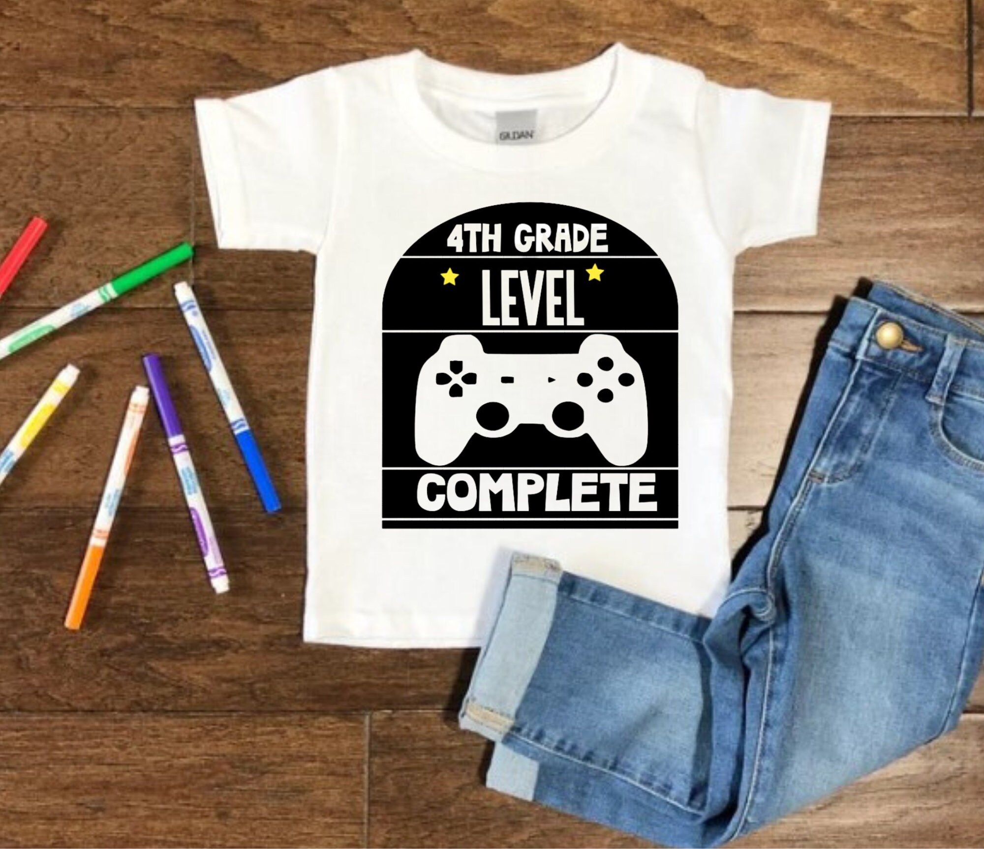 Last Day of School, Level Up, Moving Up, Kids Shirt for Boys and Girls ...