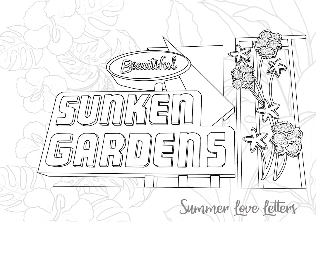 Sunken Gardens INSTANT DOWNLOAD - Etsy
