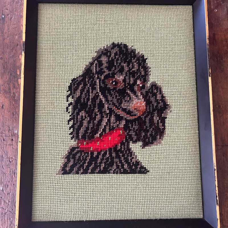 Poodle Cross Stitch - Etsy