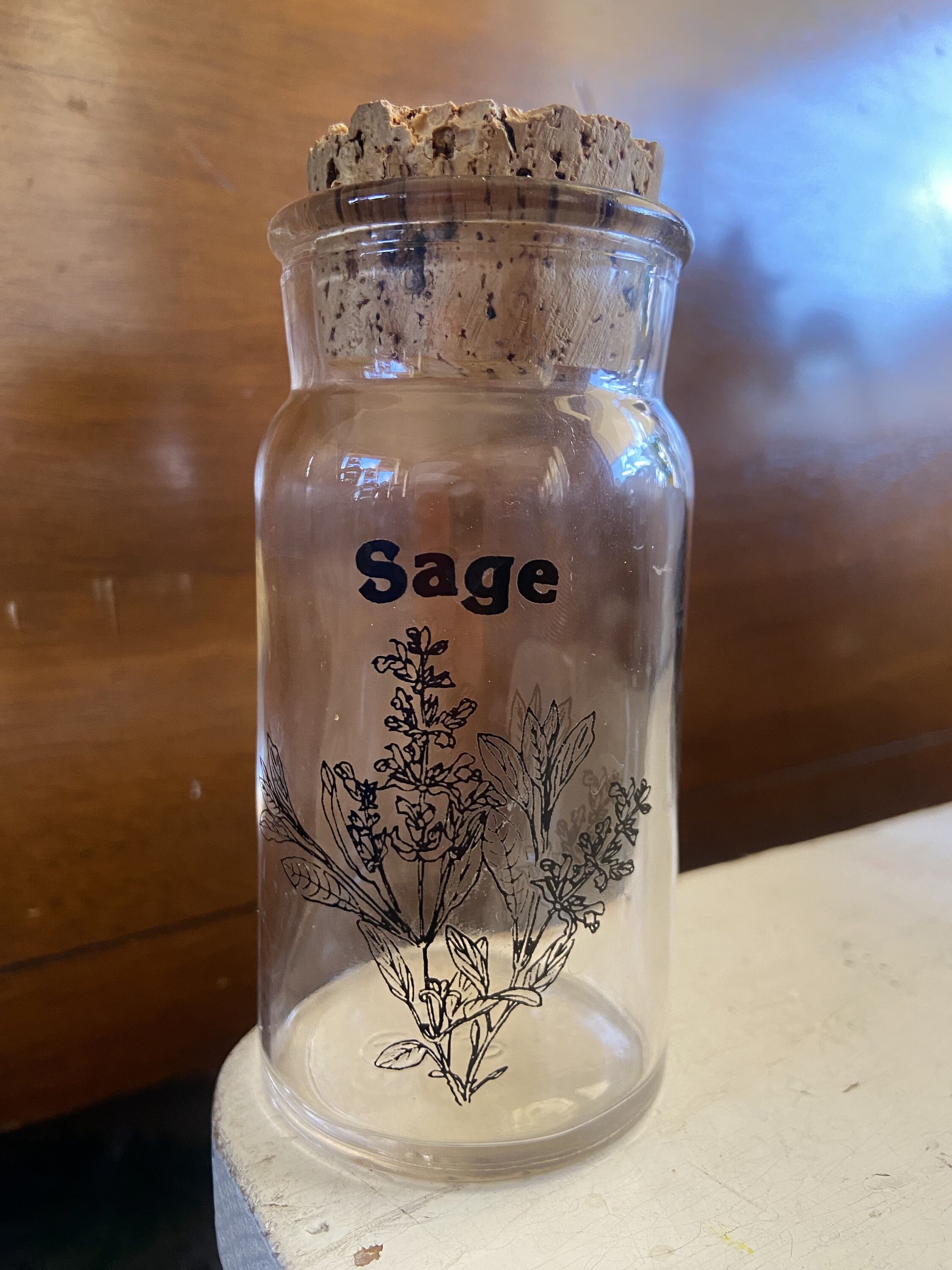 Vintage Wheaton Glass Spice Jars With Name and Botanical - Etsy