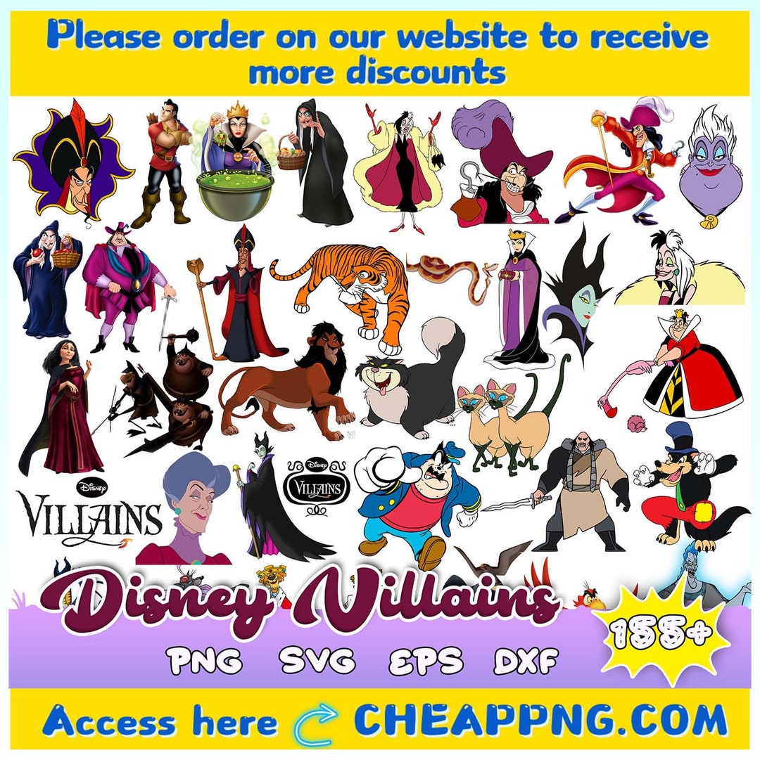Villains Bundle SVG, Villains Svg, Villains Cut File, File Silhouette ...
