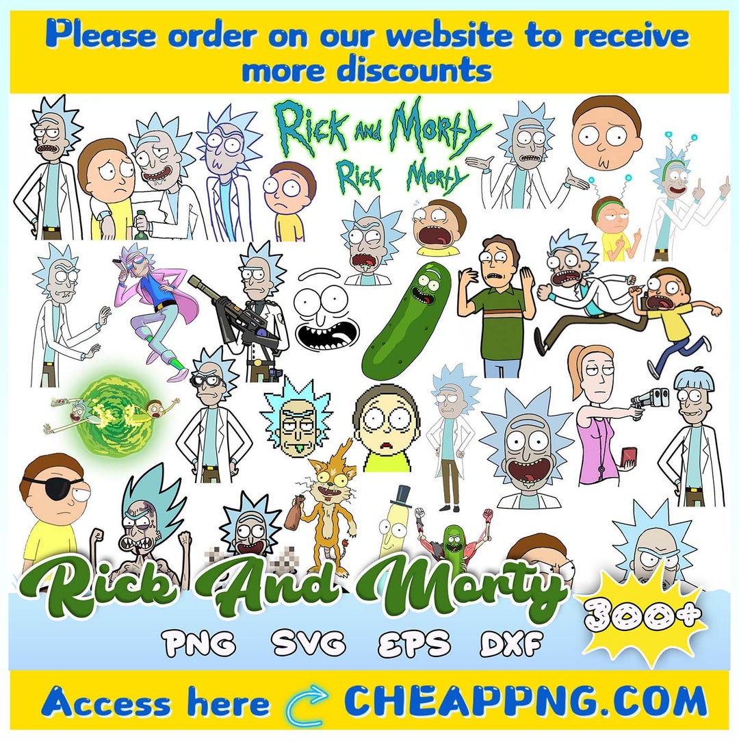 Rick and Morty Bundle, Rick and Morty Svg, Rick and Morty Png, Rick and ...
