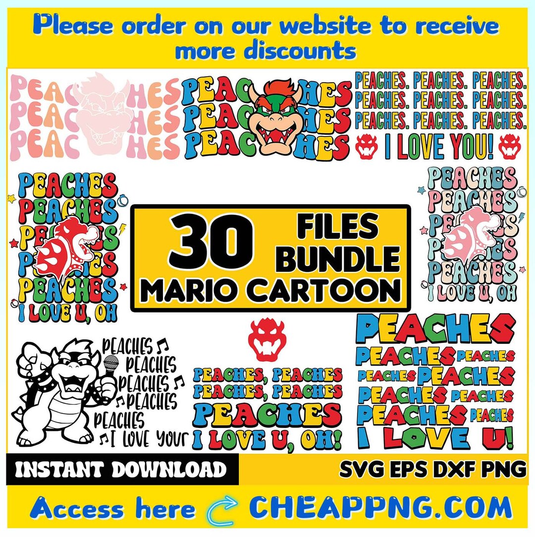 30 Super Mario Bundle Super Mario PNG and Font, Super Mario, Super ...