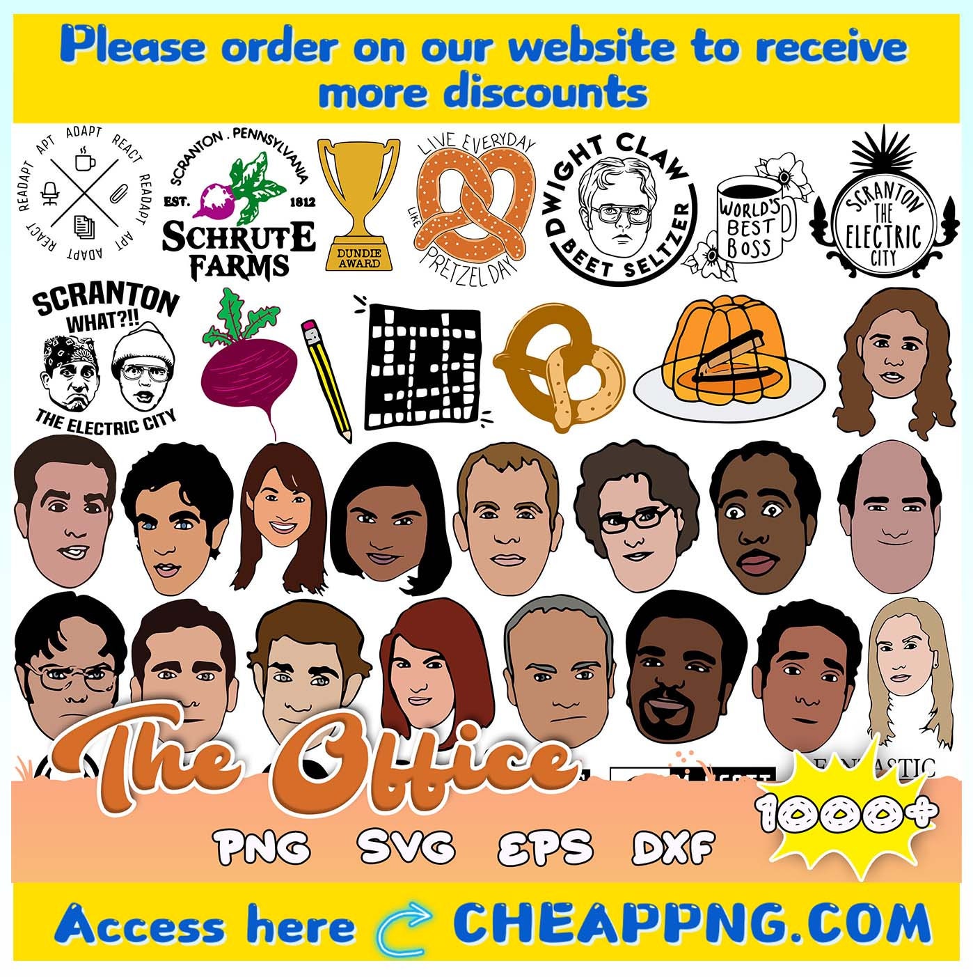 The Office SVG Bundle the Office SVG the Office PNG the Office the ...