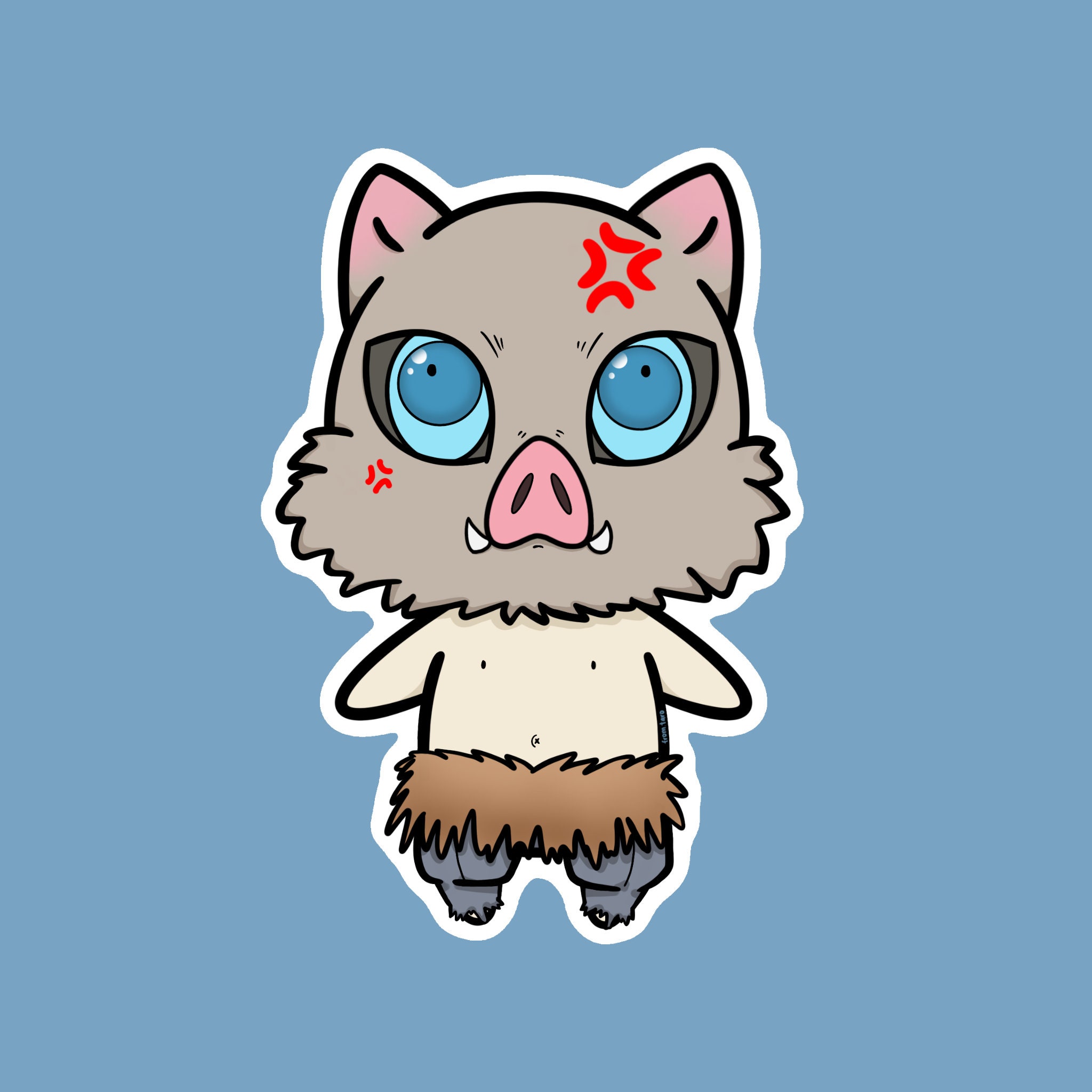 DEMON Ino Grr cute anime boar boy | Etsy