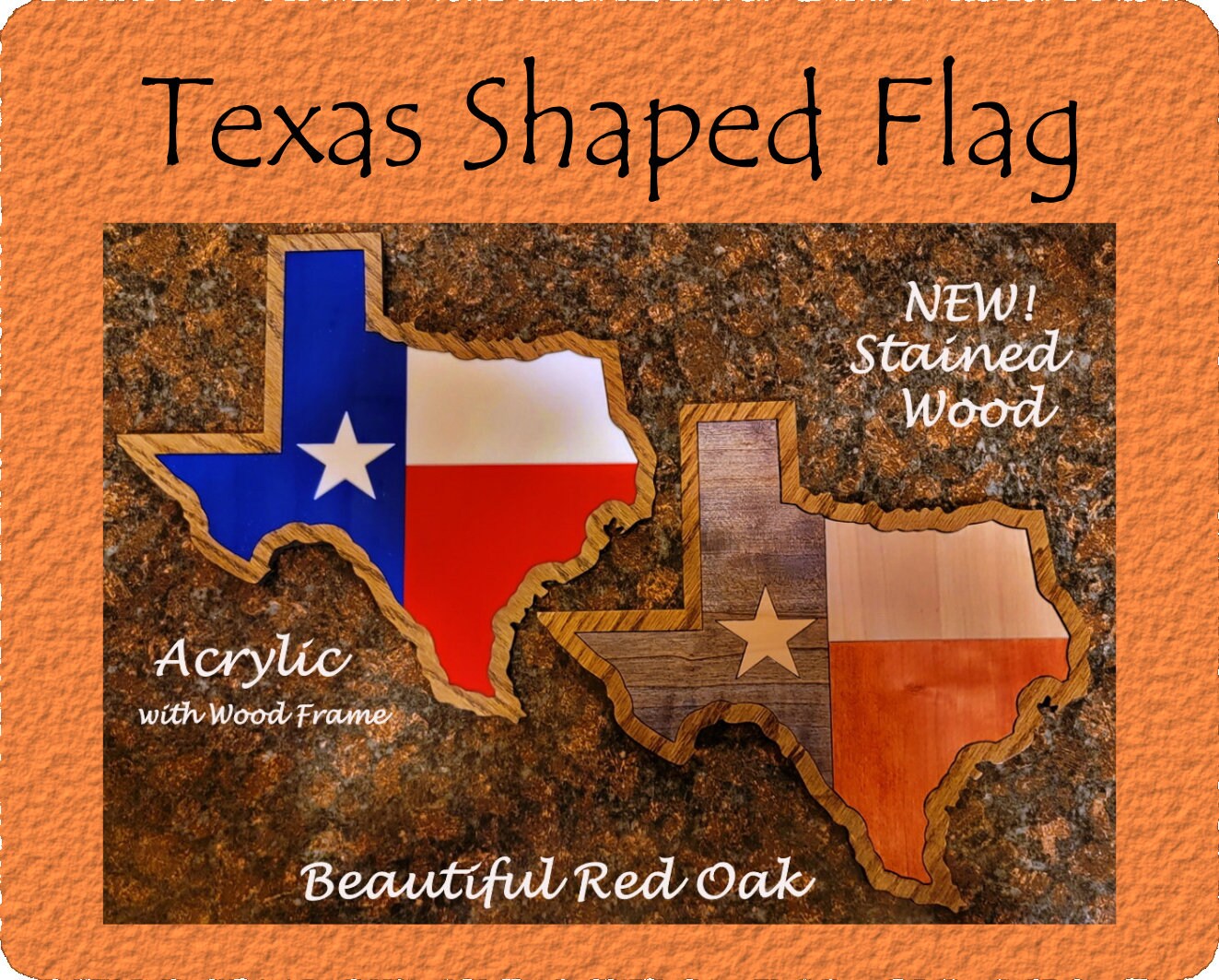 Texas Shaped Flag / Lone Star Flag - Etsy