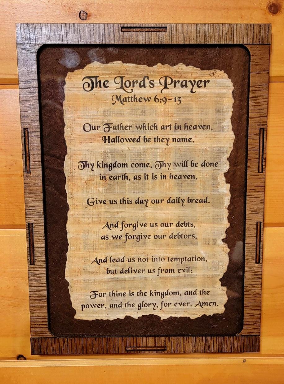 Engraved Bible Scriptures on Authentic Papyrus - Framed, English and ...