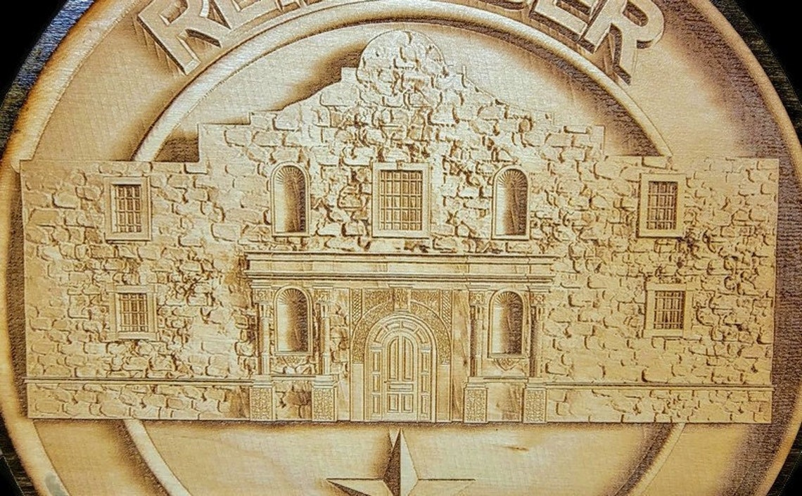 Alamo Laser Engraved Plaque / Texas History Desk Decor - Etsy