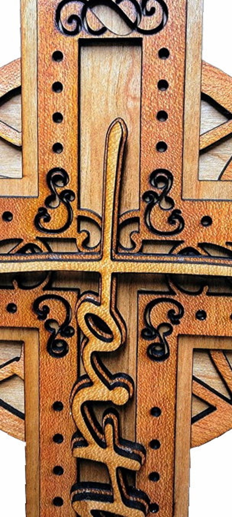 Faith Cross Layered Wood Christian Decor - Etsy