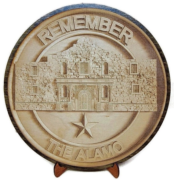 Alamo Laser Engraved Plaque / Texas History Desk Decor - Etsy