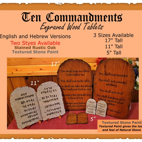 The Ten Commandments - Etsy