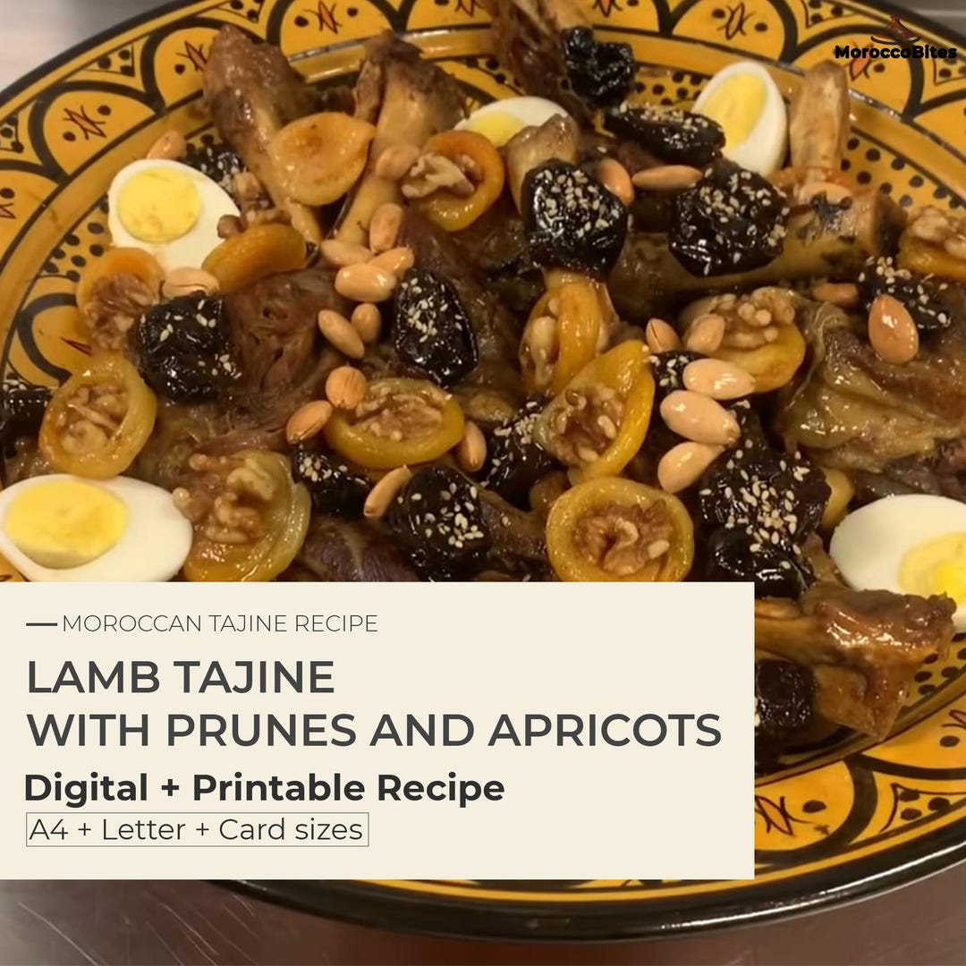 Printable Moroccan Lamb Tajine Recipe | Spiced With Prunes & Apricots ...