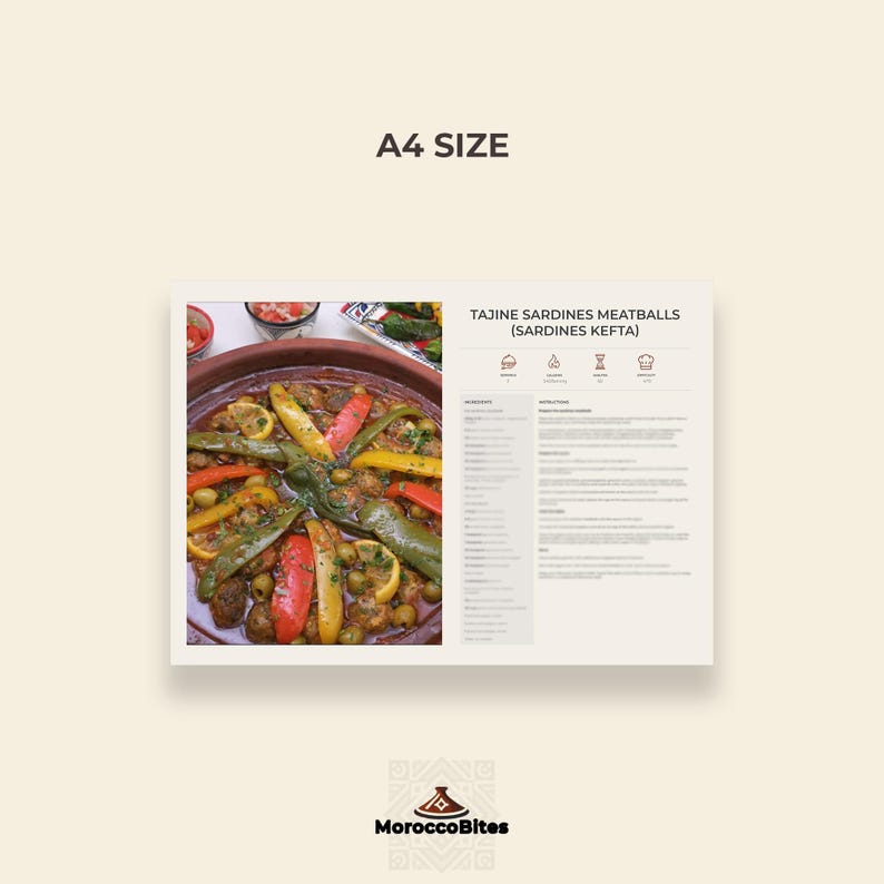 Moroccan Tajine: Sardines Meatballs Tajine, Authentic & Flavorful Dish ...