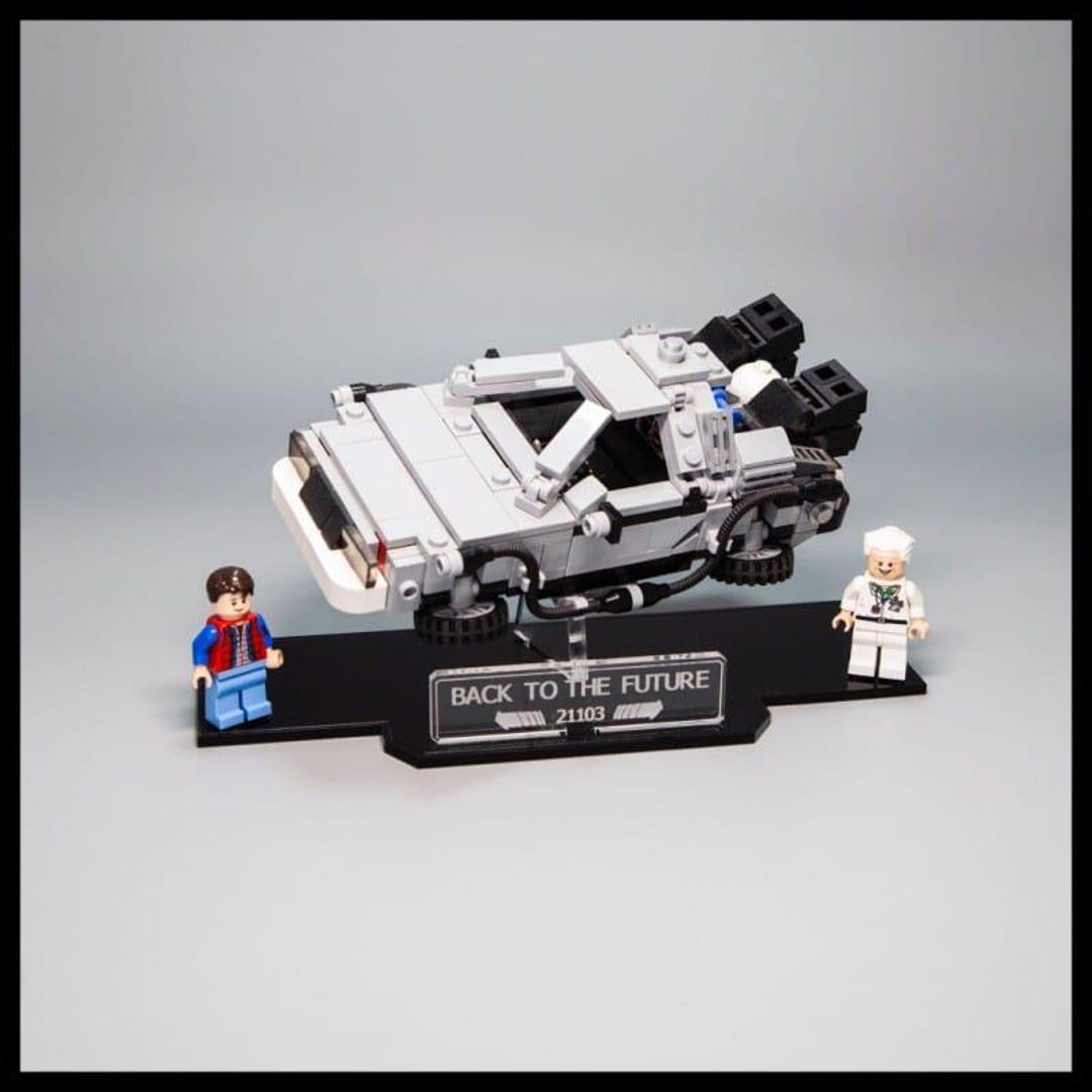Acrylic Display Stand for the LEGO Delorean Back to the Future Model - Etsy