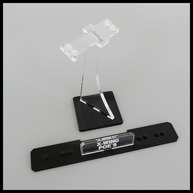 Poe's X-Wing Fighter Acrylic Display Stand 75102 | Etsy