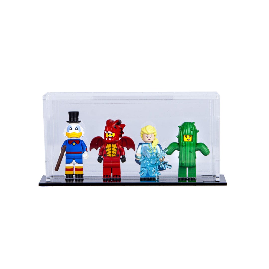 Minifigure Acrylic Display Case for 4 (BOGOF 2 Pack) - Etsy