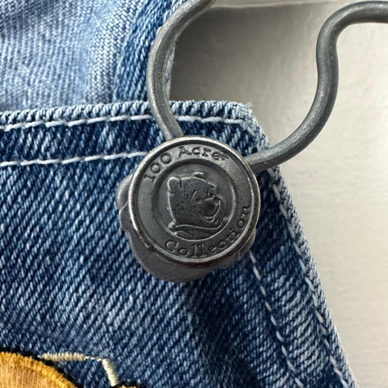 Disney Vintage Winnie the Pooh Tigger Denim Overalls Size 3T 100 Acre ...