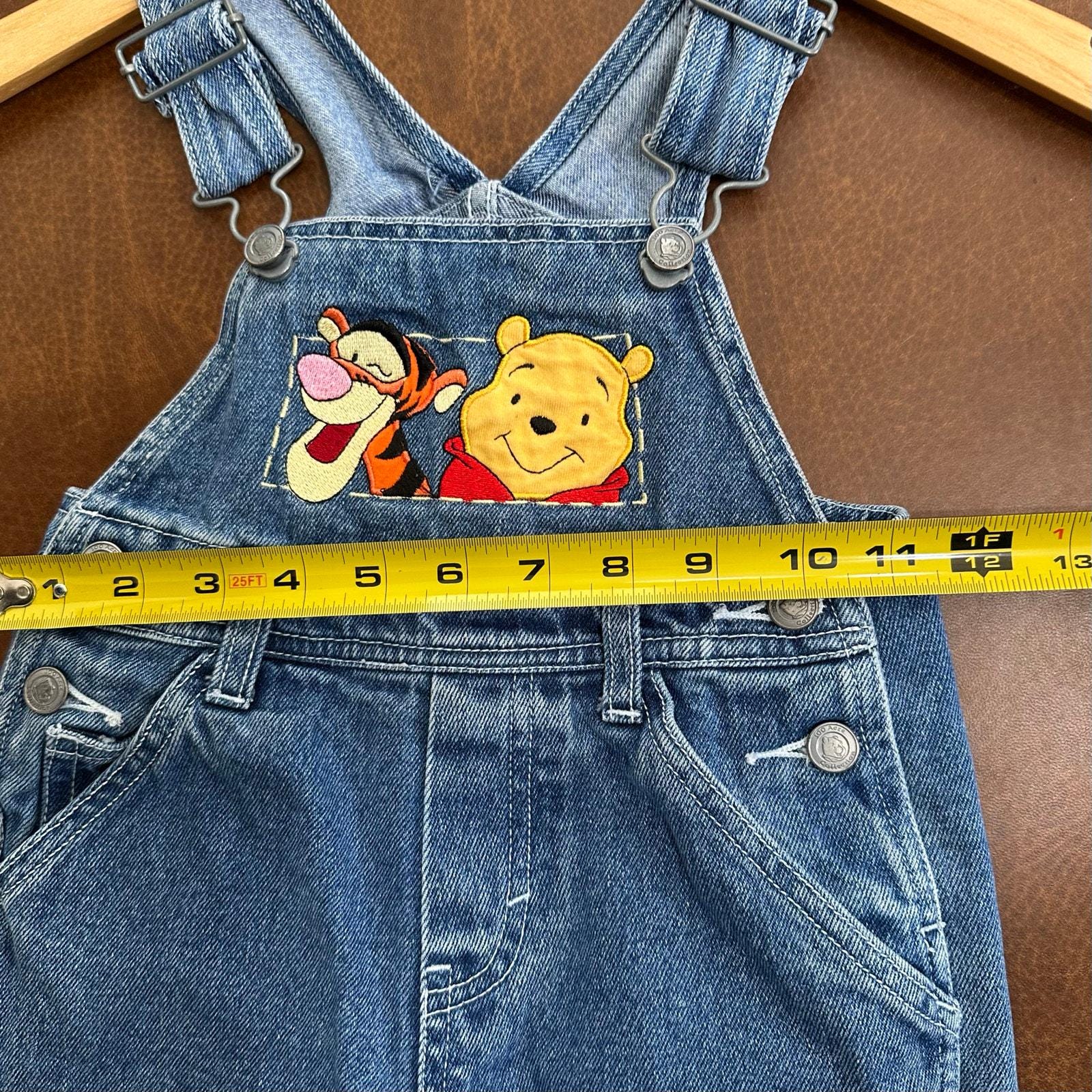 Disney Vintage Winnie the Pooh Tigger Denim Overalls Size 3T 100 Acre ...