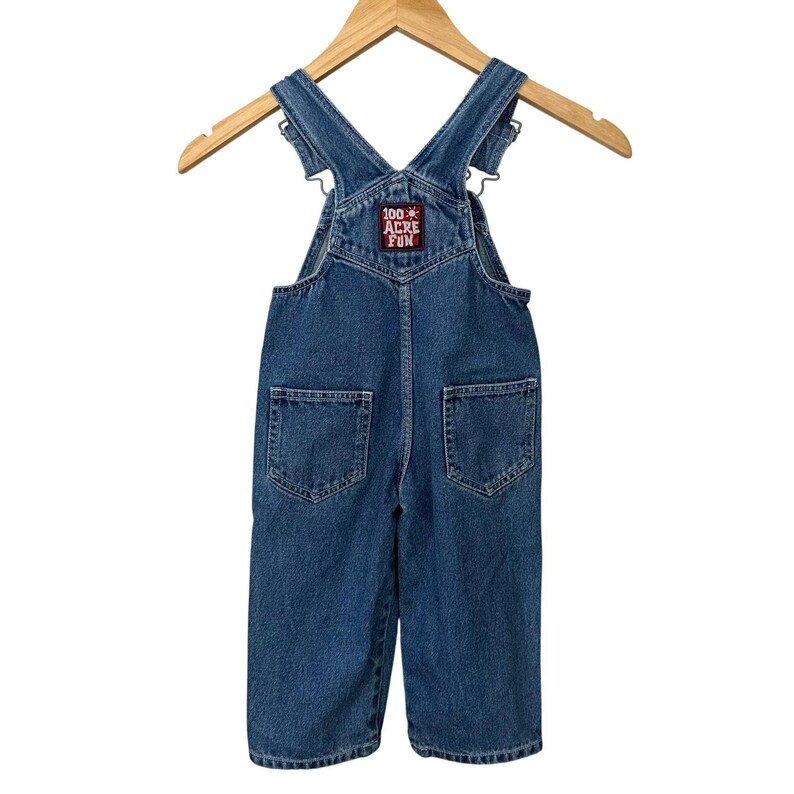 Disney Vintage Winnie the Pooh Tigger Denim Overalls Size 3T 100 Acre ...