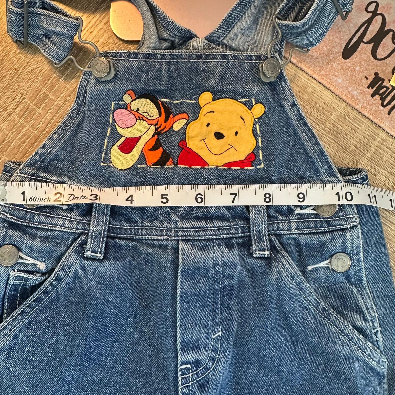 Disney Vintage Winnie the Pooh Tigger Denim Overalls Size 3T 100 Acre ...