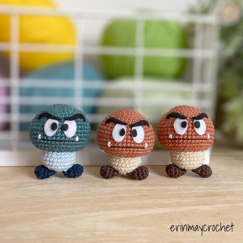 Grumpy Mushroom Guy Crochet Pattern: Goomba Amigurumi (PDF Pattern) - Etsy
