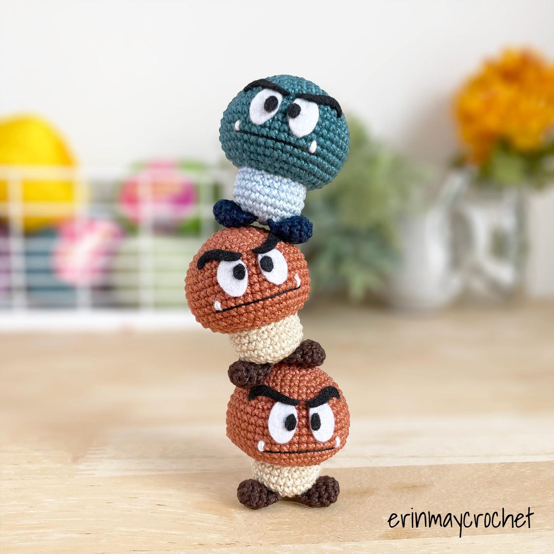 Grumpy Mushroom Guy Crochet Pattern: Goomba Amigurumi (PDF Pattern) - Etsy