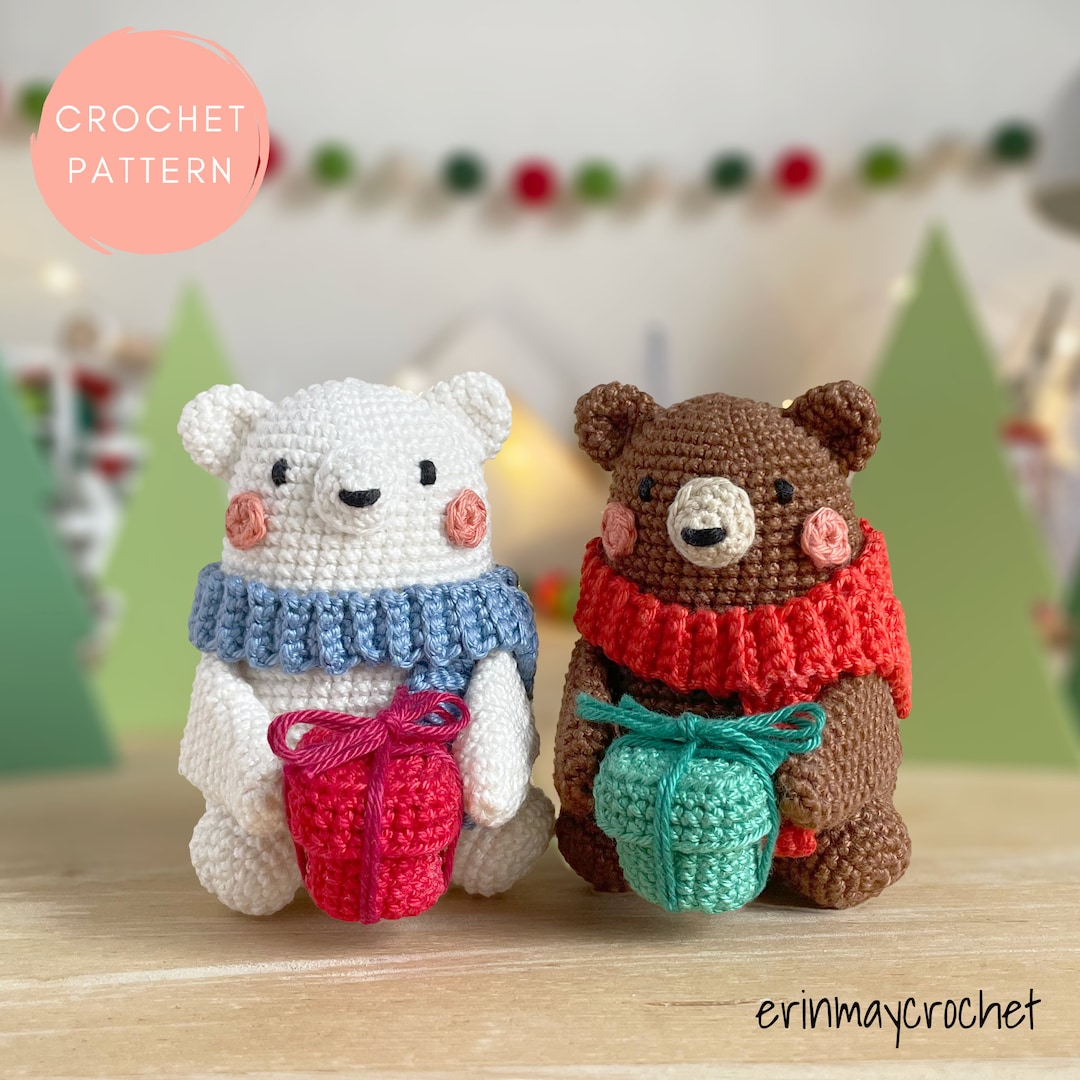 Amigurumi Crochet Bear Pattern, Beary Merry Christmas Bear Pattern by ...