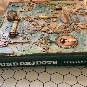 Found Objects Mixed Media Cover Journal - Etsy