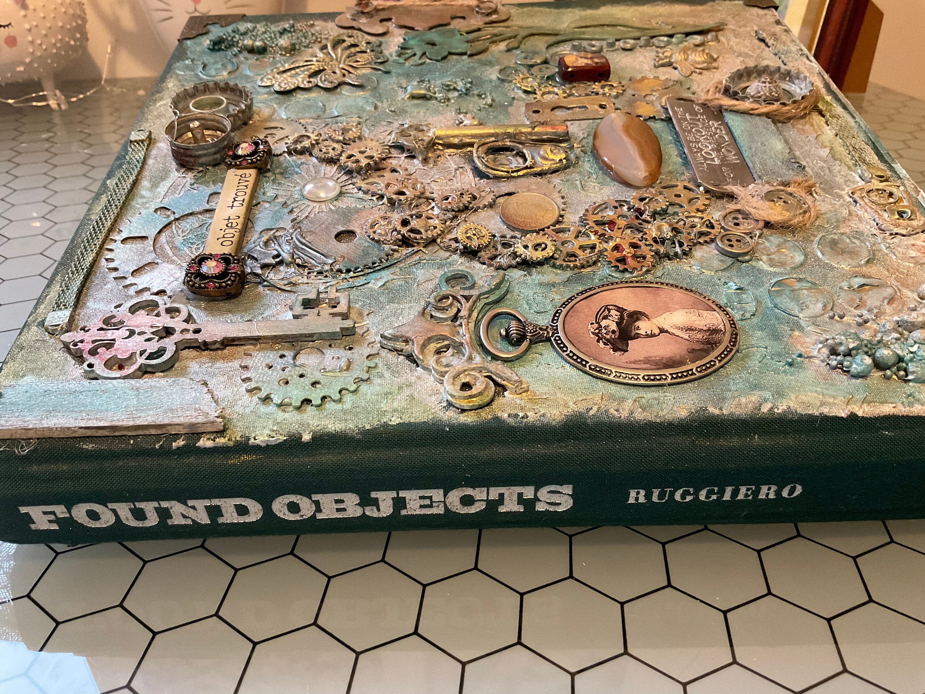 Found Objects Mixed Media Cover Journal - Etsy