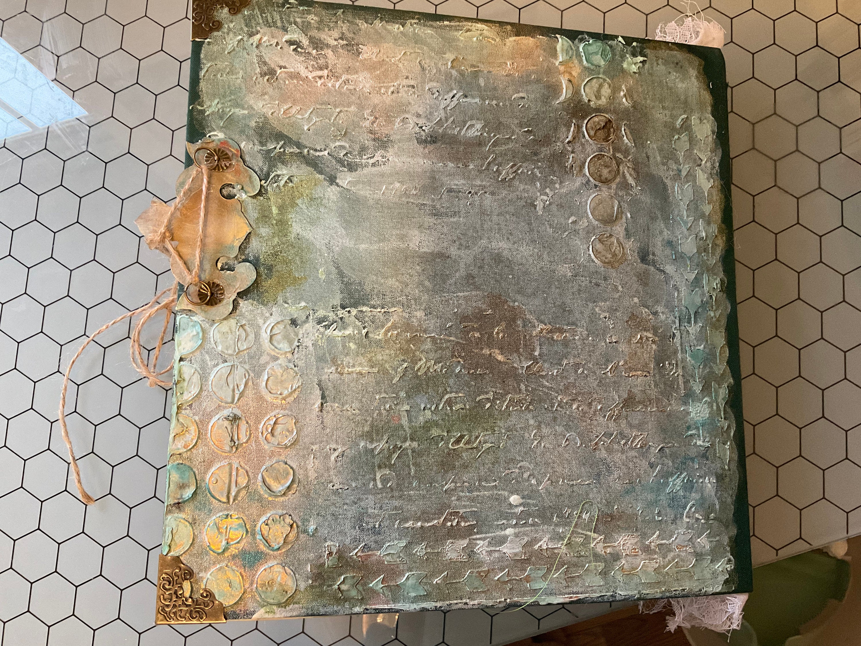 Found Objects Mixed Media Cover Journal - Etsy