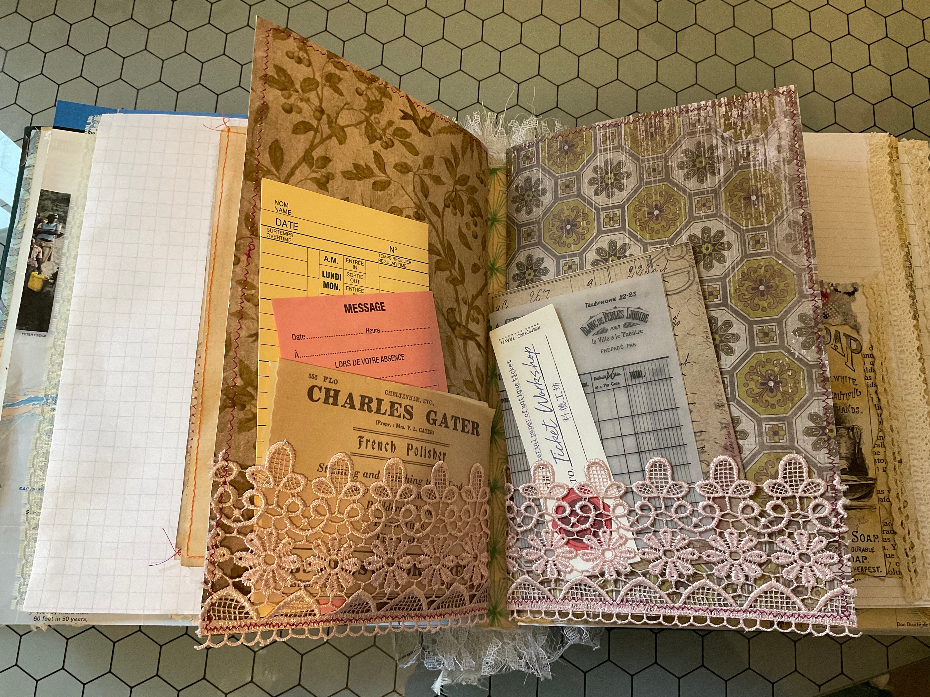 Found Objects Mixed Media Cover Journal - Etsy