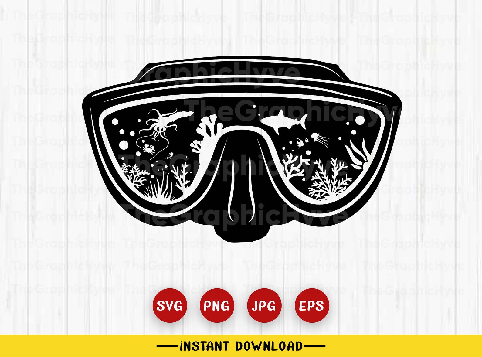 Scuba Goggles Svg| Scuba Diver Goggles Svg| Diving Svg| Free Diving Svg ...
