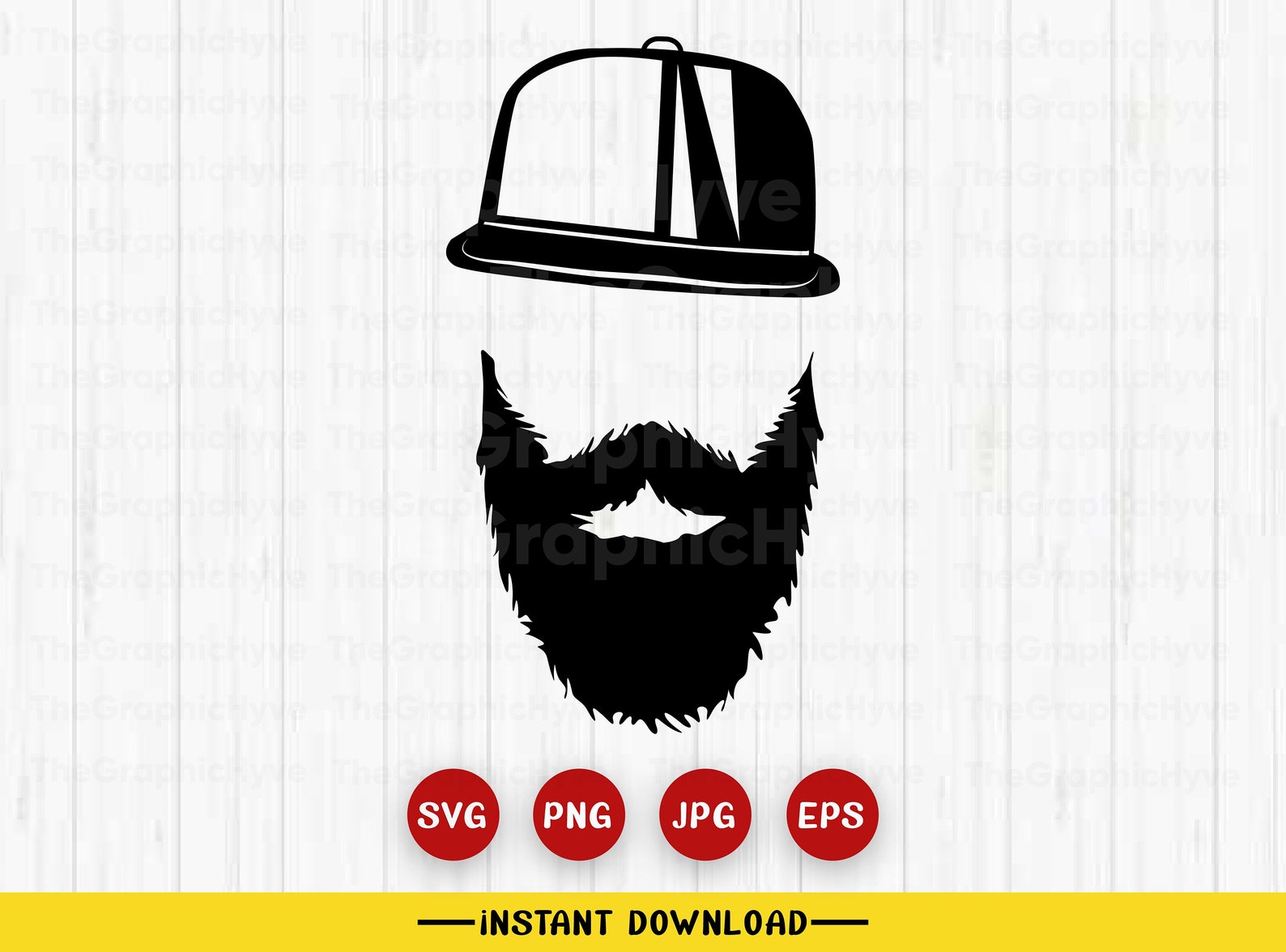 Beard Man With Dad Hat SVG | Badass Beard Dad Svg | Dad Life Svg ...