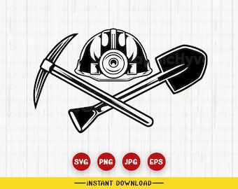 Mining Tools Svg File Mining Clipart Mining Cut Files Mining Shirt ...