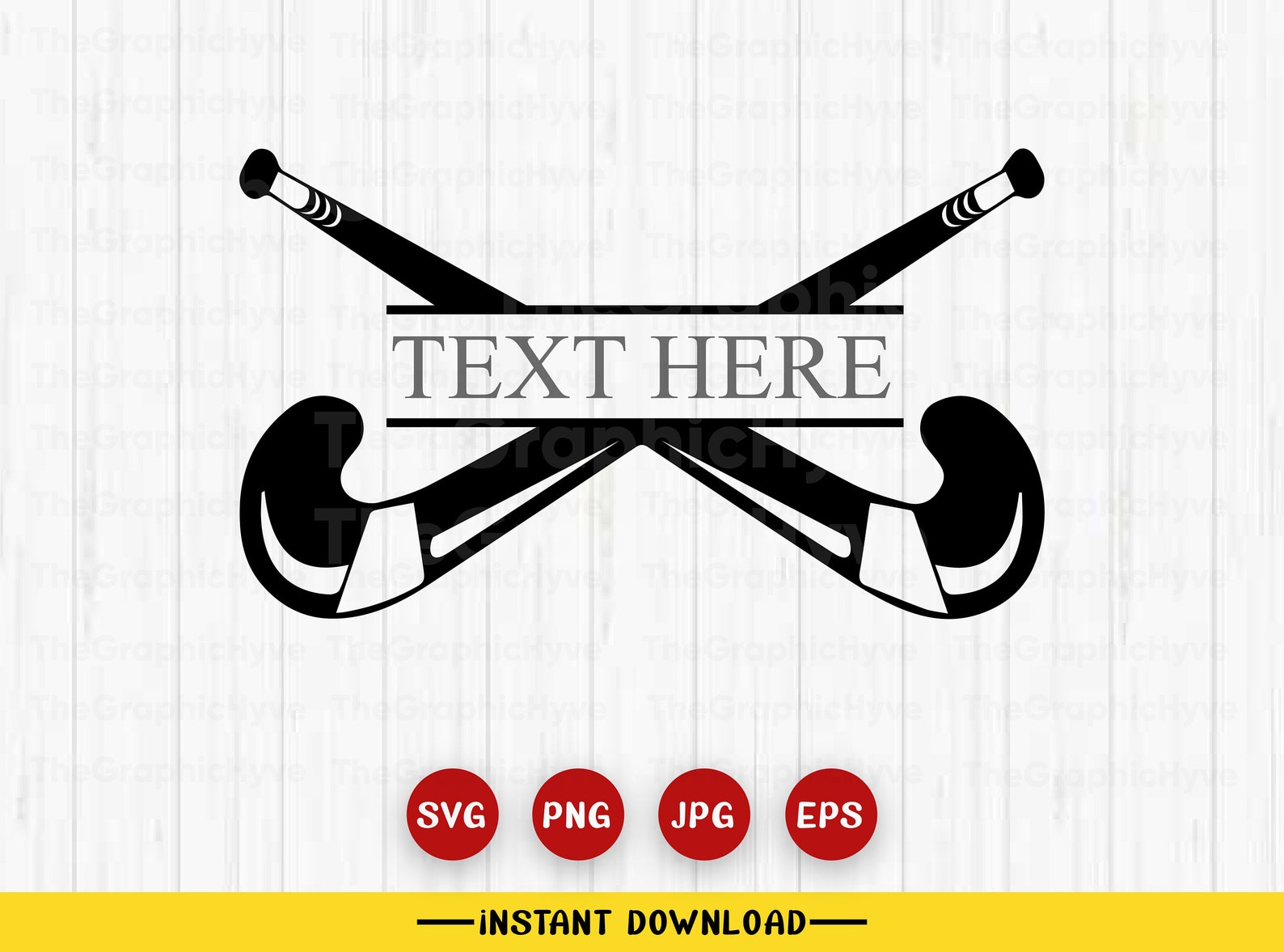 Field Hockey Split Name Monogram SVG| Field Hockey Text Svg, Crossed ...