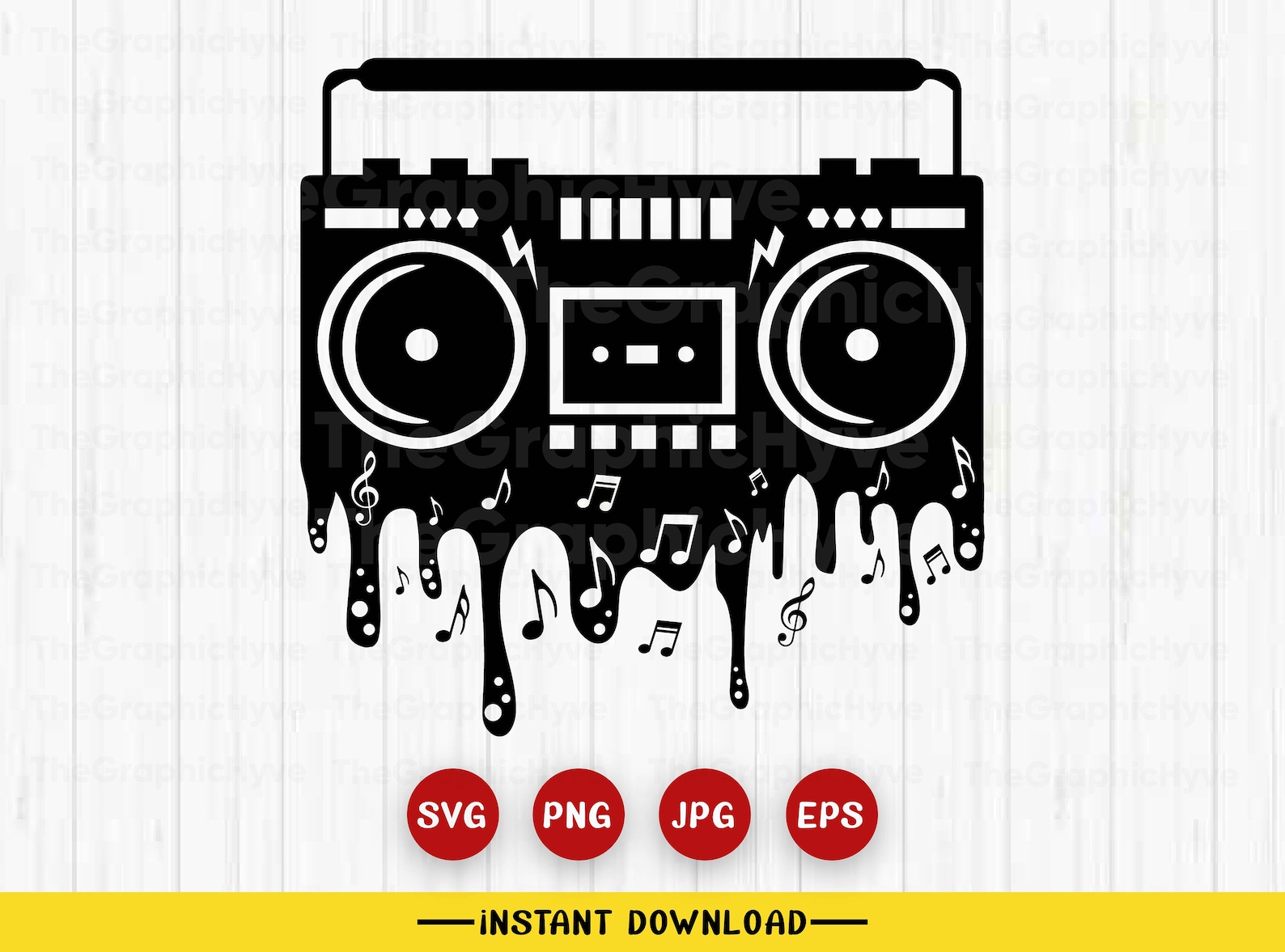 Dripping Boombox Svg, Drip Boom Svg, Cassette Retro Svg, Retro Boombox ...