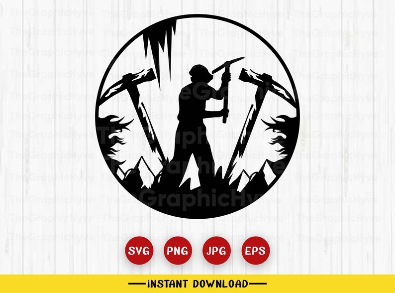 Mining Scene Svg | Miner Dad Clipart | Mining Shirt Png | Mine Land ...