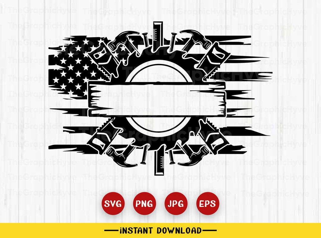 US Builder Svg, Contractor Svg, Repairman Svg, Carpenter Svg, Builder ...