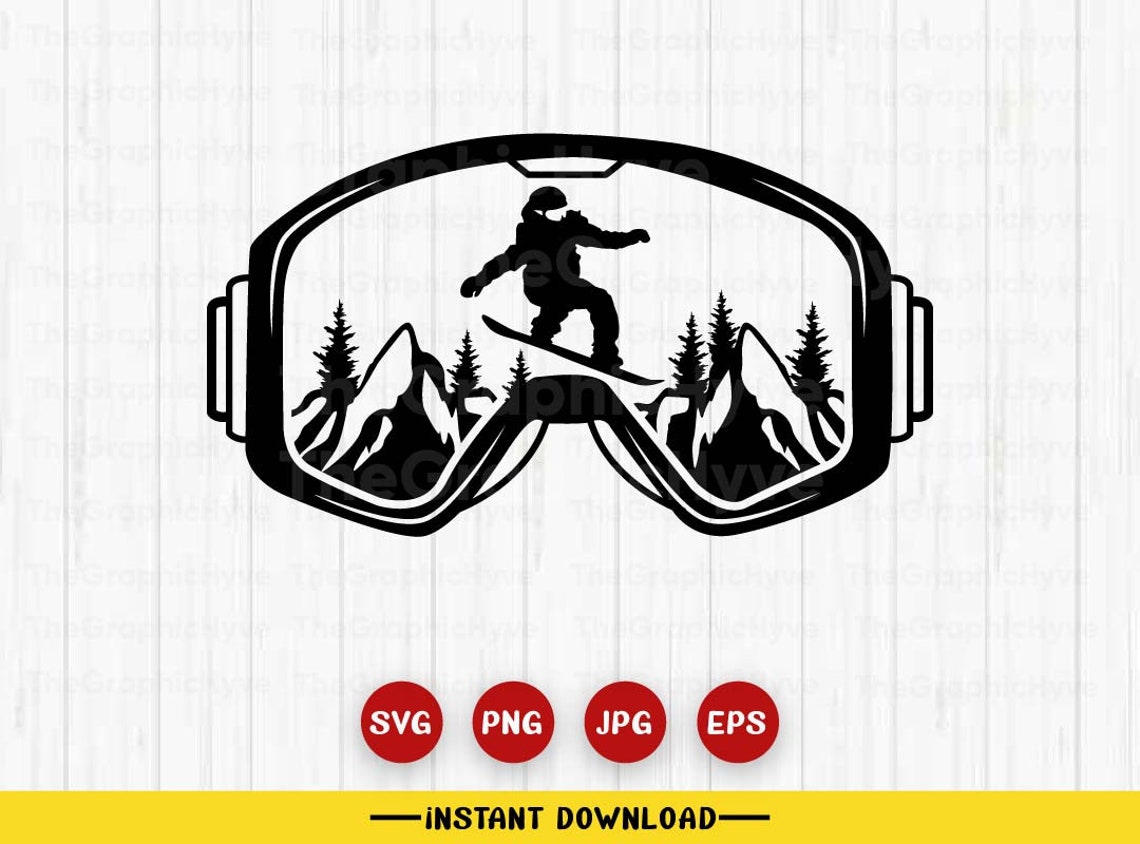 Ski Mountain Scene Svg | Ski Svg, Ski Shirt Svg, Skiing Svg ...