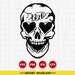 Skull Heart Svg, Skull in Heart Shape Eyes Svg, Skull Eyes Heart Shape ...